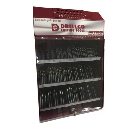 Drillco Counter Top Display Drill Set, Series 400, Imperial System Of Measurement, 116 In ...
